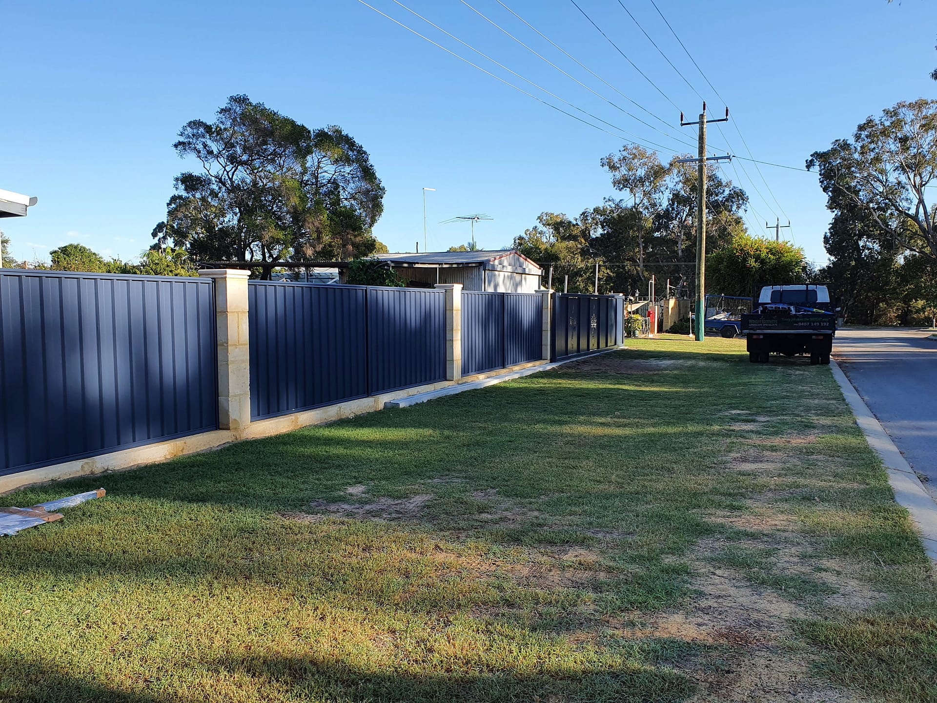 Limestone Fencing - Wright Brothers Landscaping