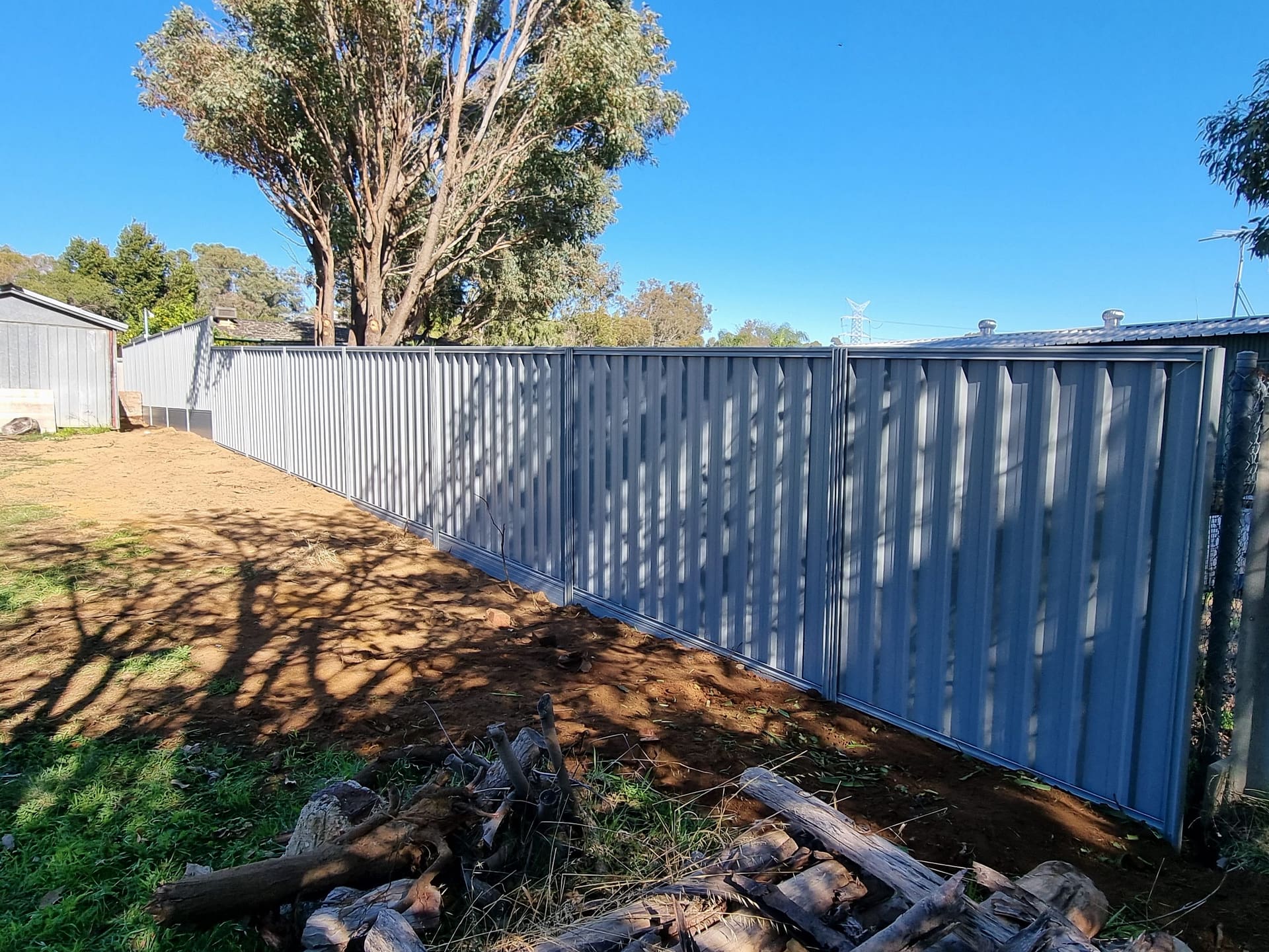 Colorbond Steel Fencing - Wright Brothers Landscaping