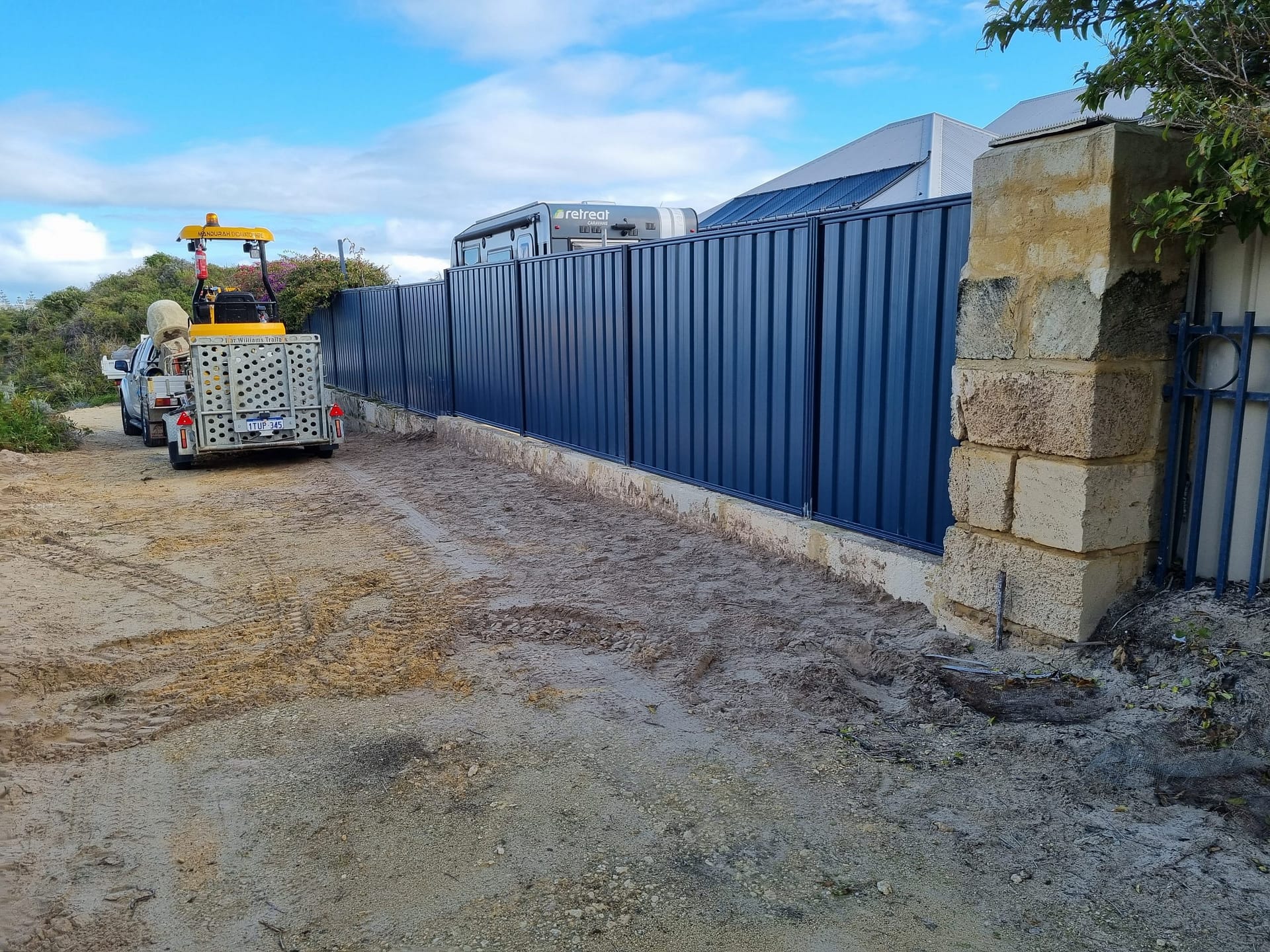 Colorbond Steel Fencing - Wright Brothers Landscaping